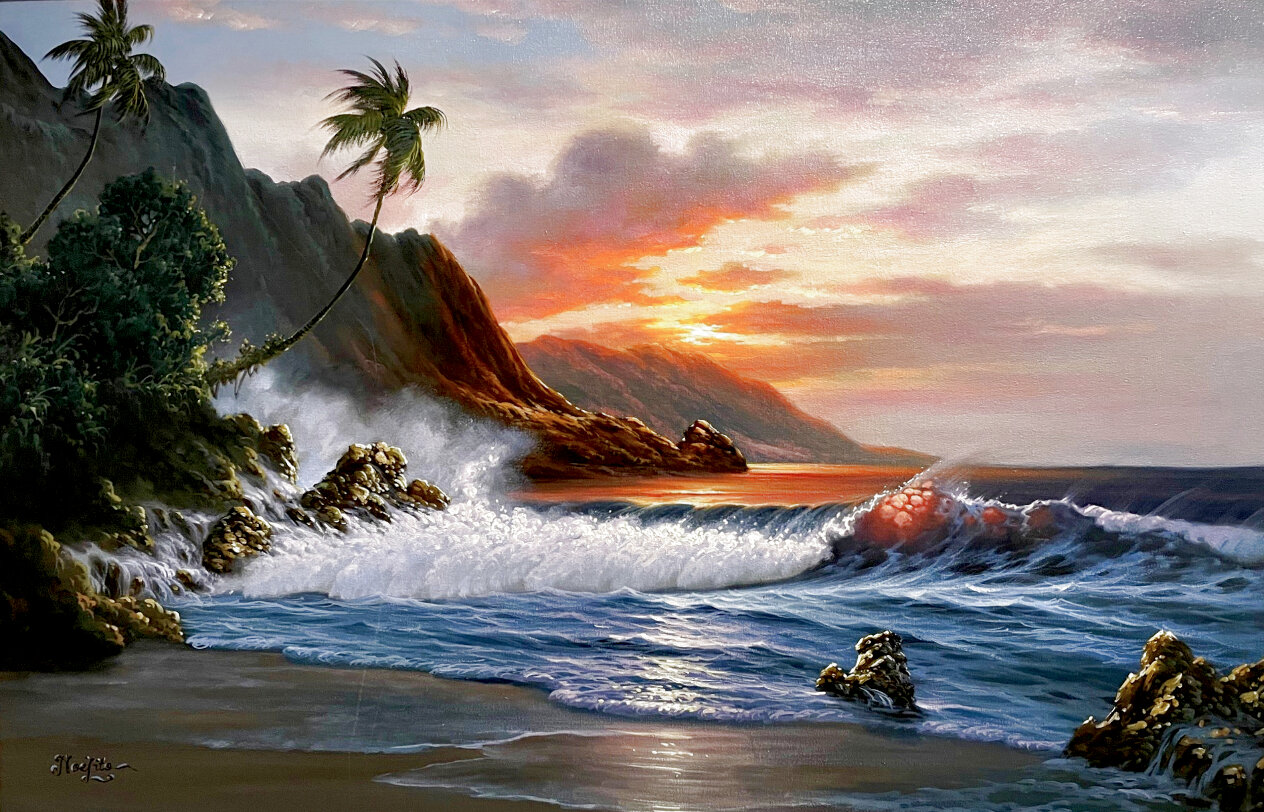 Enchanted Vista 1998 Oil on Canvas by Noelito - For Sale on Art Brokerage