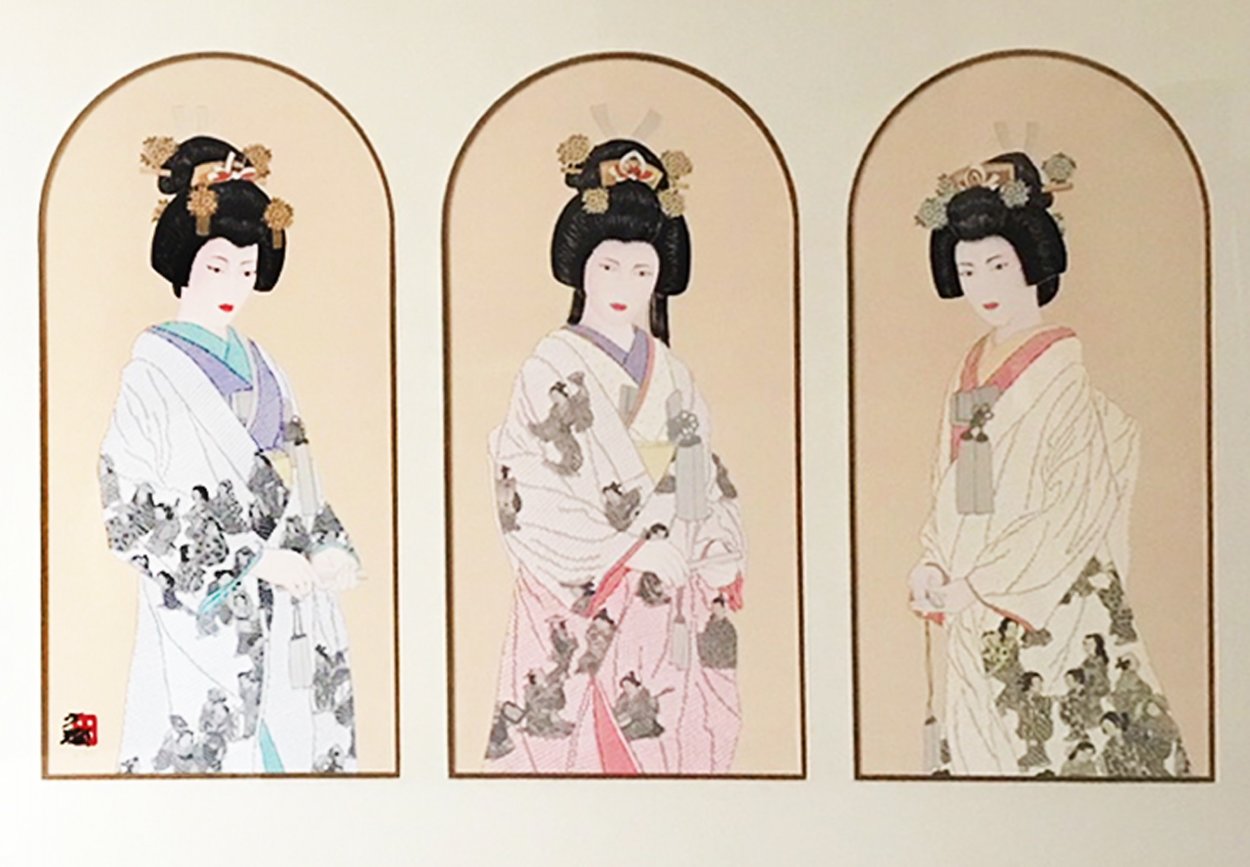 Three Eternal Brides Triptych 1993 by Hisashi Otsuka