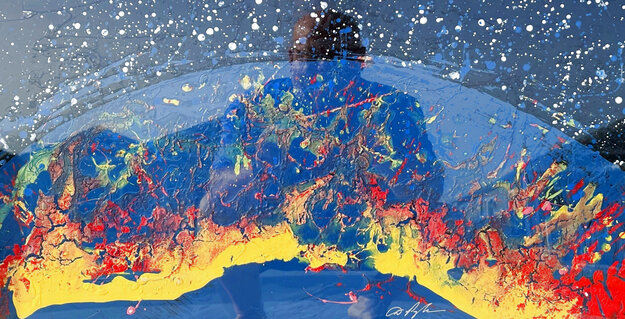Earth Splatter 2018 Acrylic on Metal by Dominic Pangborn - For Sale on ...