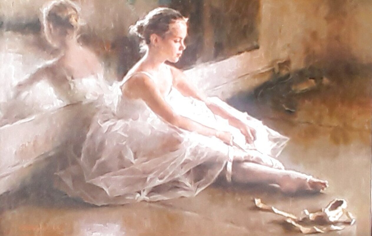 Rhapsody Framed Oil on Canvas by Stephen Pan - For Sale on Art Brokerage