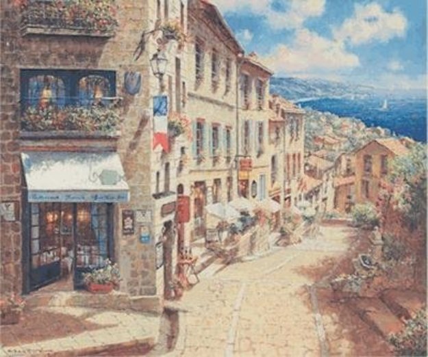Sam Park France, Street scenes, outdoor cafes by Sam Park - For Sale on ...