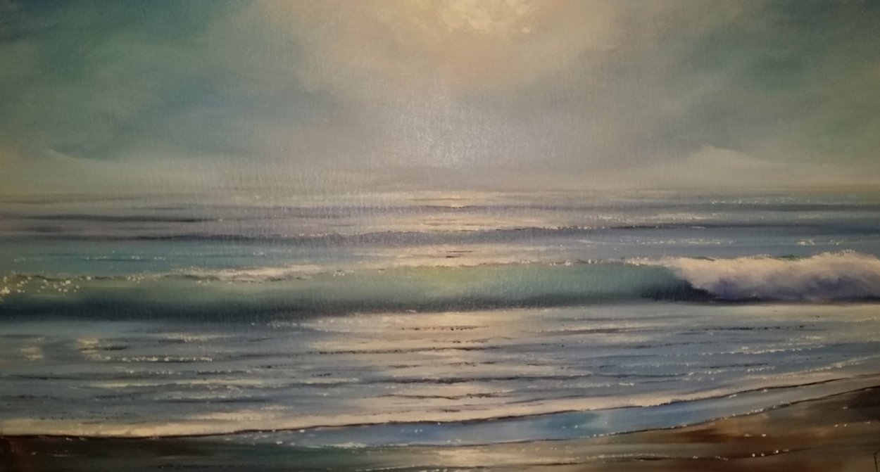 Ocean 1963 40x28 by Violet Parkhurst