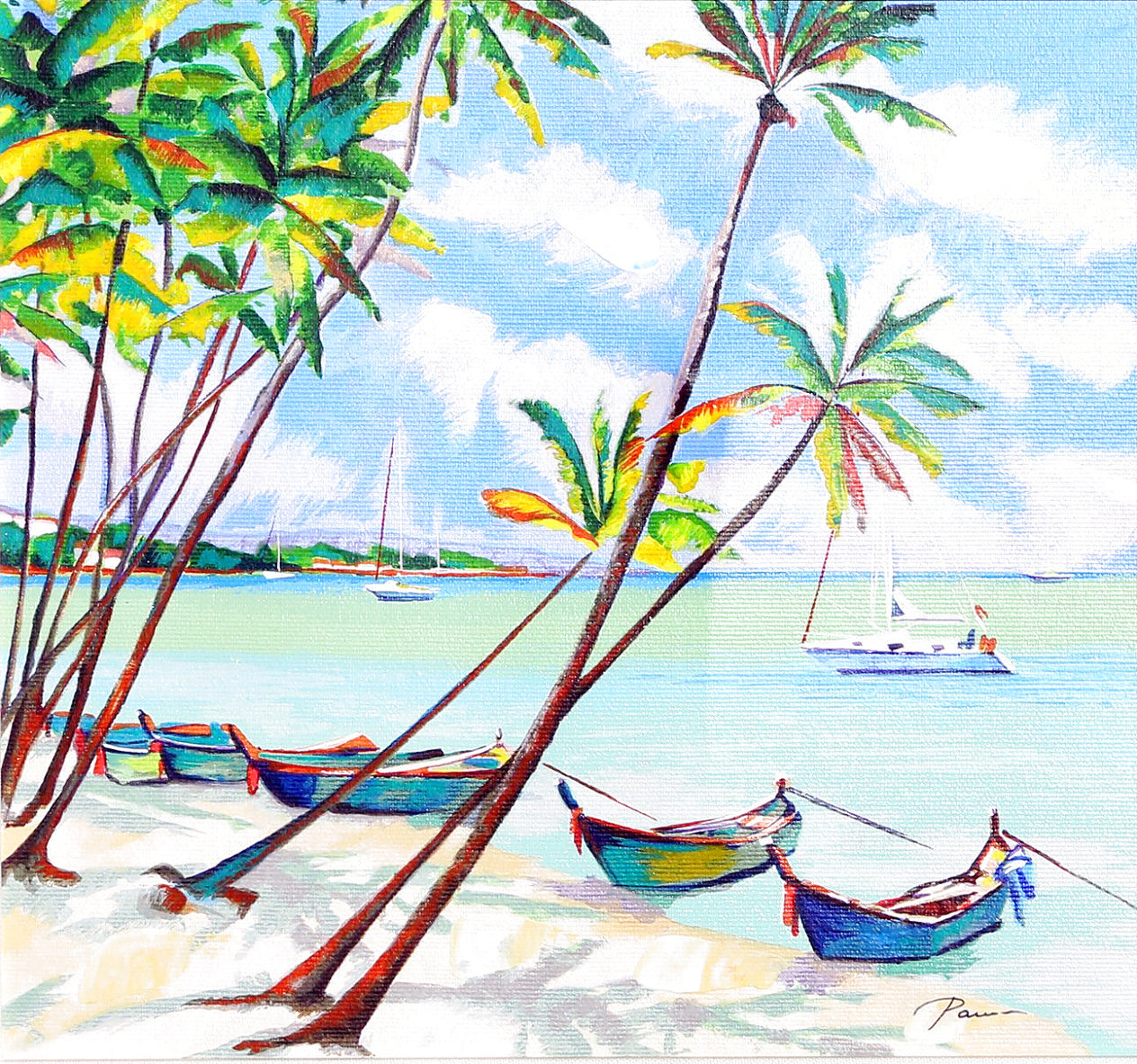 Shaded Lagoon EA 2005 Serigraph 24x24 by Alex Pauker - For Sale on Art ...