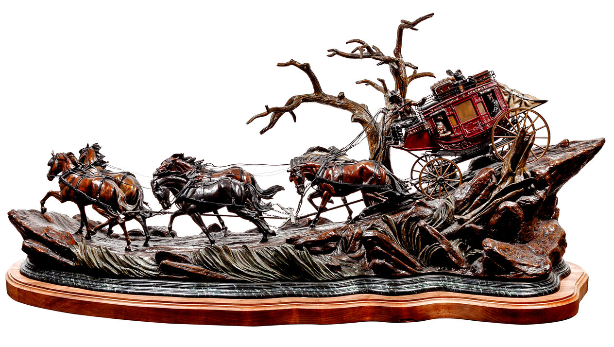Restless in Santa Fe Bronze Sculpture 2002 36 in by Vic Payne - For ...