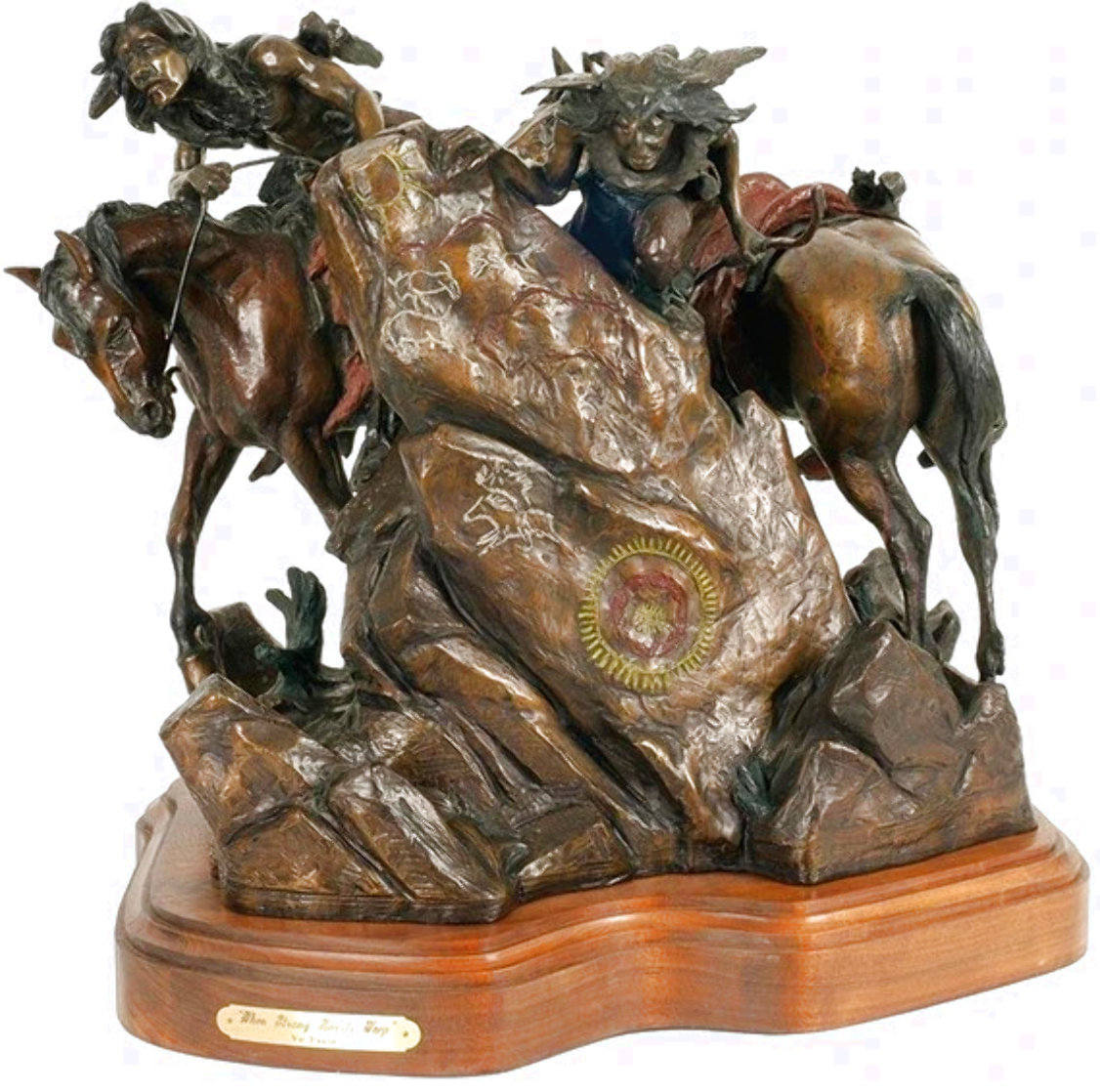 When Strong Hearts Weep Bronze Sculpture 23 in by Vic Payne