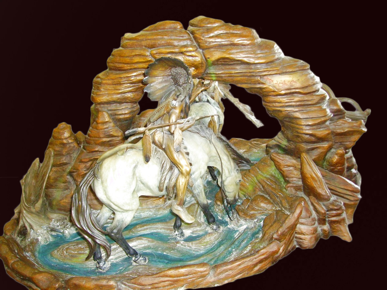 Where the Buffalo Roam Bronze Sculpture 48 in by Vic Payne - For Sale ...