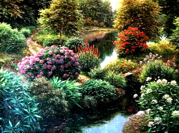 Whittington Pond 1998 Impressionism by Henry Peeters - For Sale on Art ...