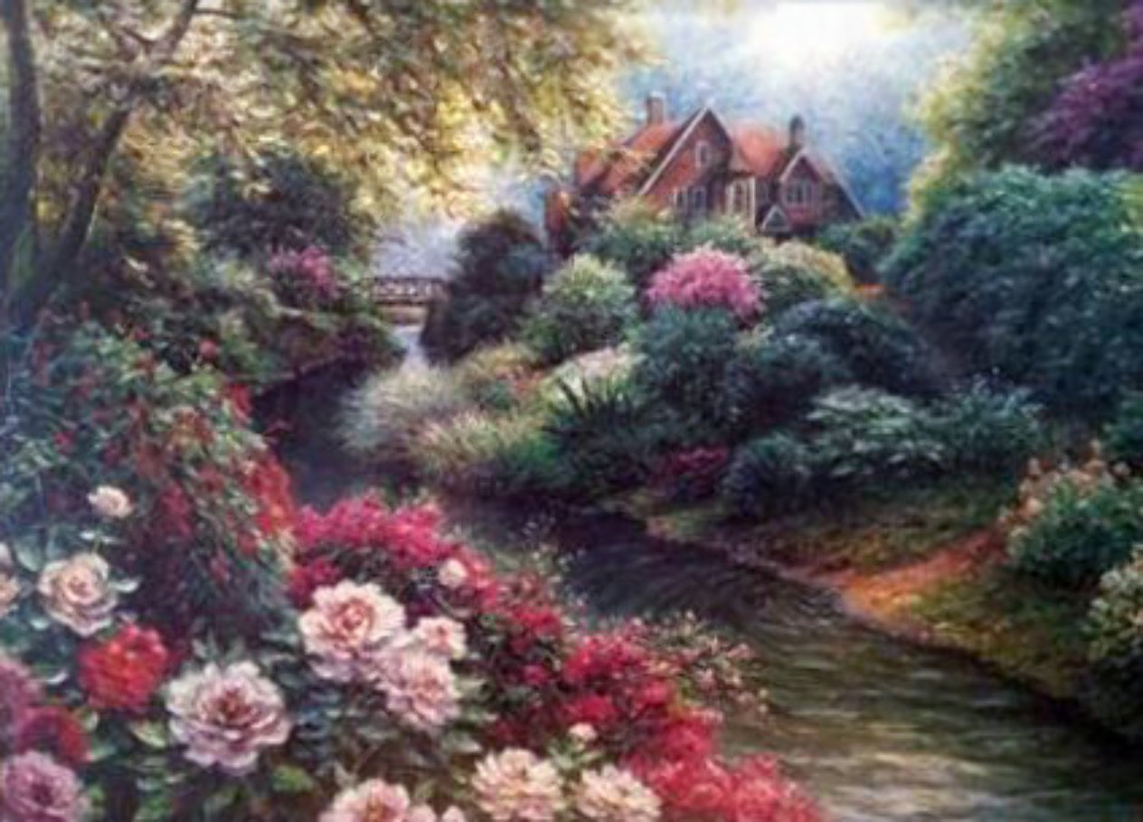 Henry Peeters Courtland Manor 1999, original painting by Henry Peeters ...