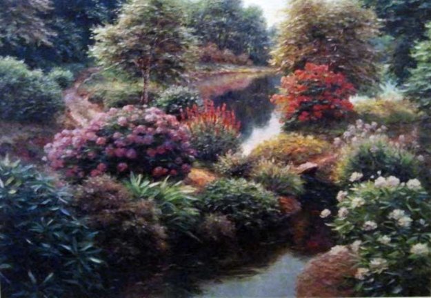 Whittington Pond 1998 Embellished by Henry Peeters - For Sale on Art ...