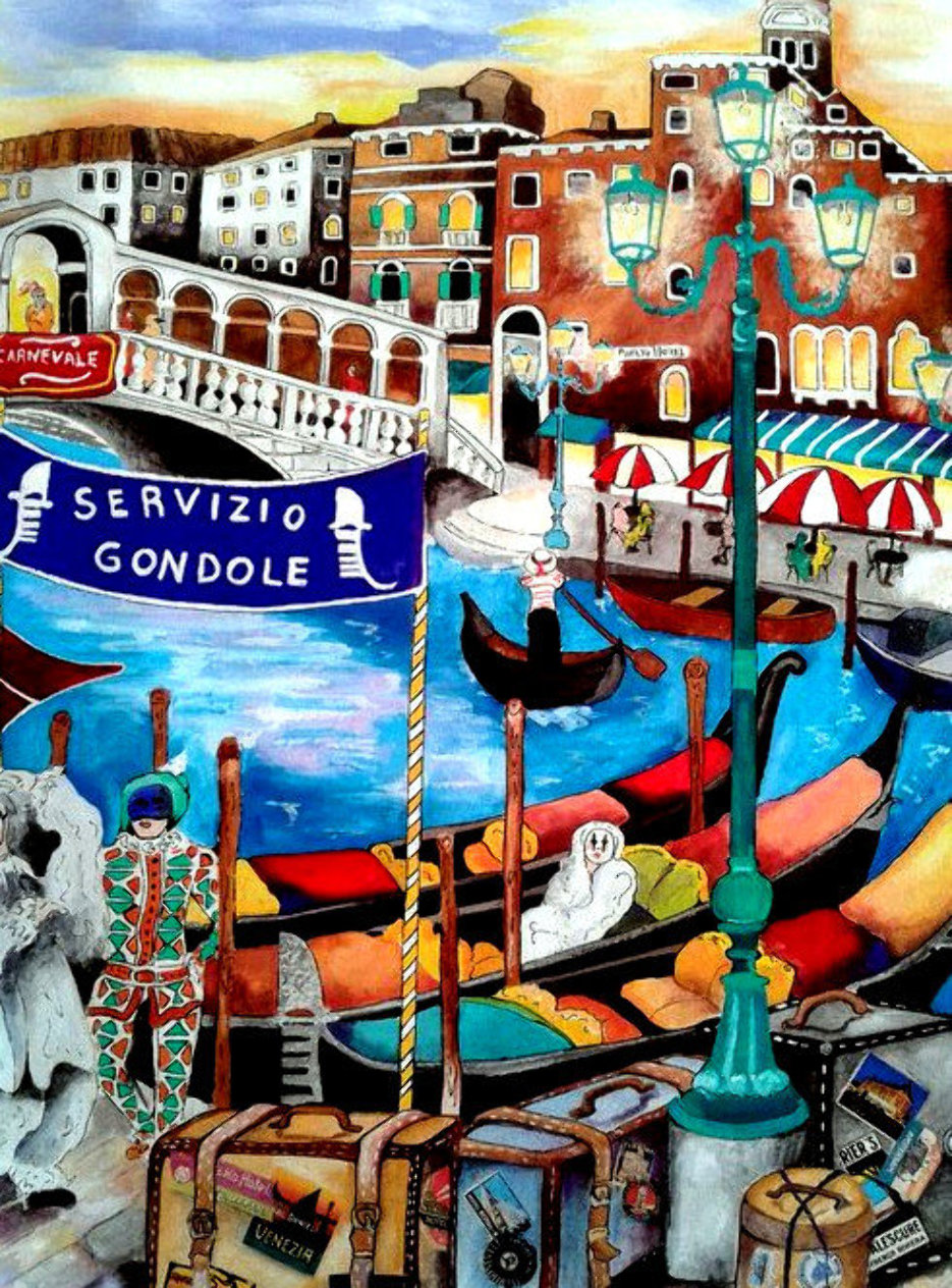 Venice Carnivale 2008 Cityscape by Linnea Pergola - For Sale on Art ...