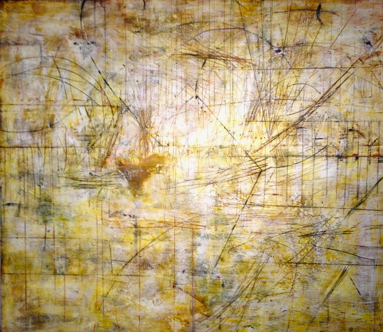 Prairie, 2019, Encaustic and Oil on Panel, 72x96, by Mark Perlman - For ...