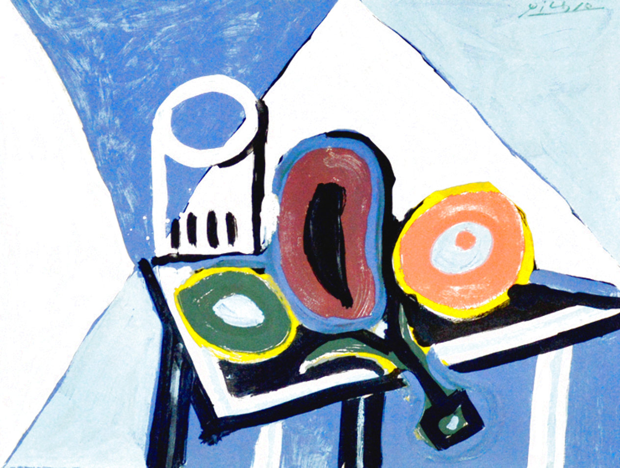 Pablo Picasso, Nature Morte De Aubergine, After 1954 by Pablo Picasso