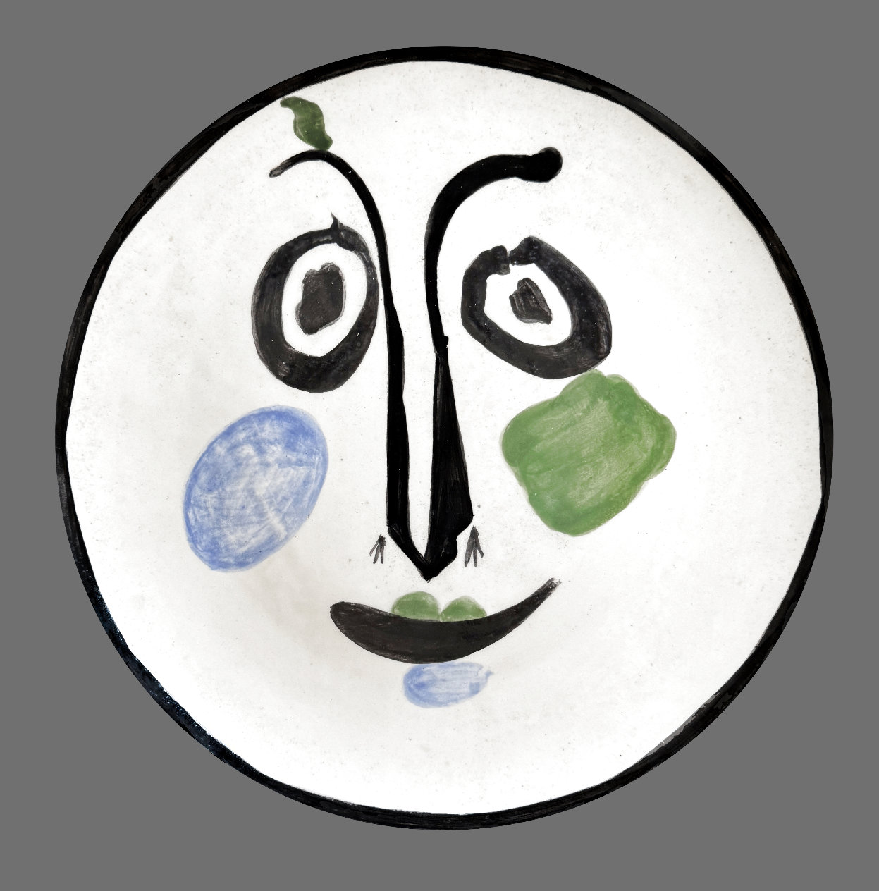 Visage No. 197 1963 Limited Edition Ceramic Plate by Pablo Picasso ...
