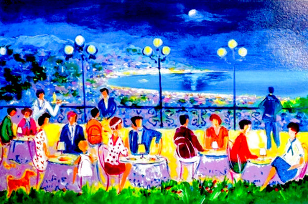 La Terrasse La Soir a Cannes AP 2004 Limited Edition Seriolithograph by ...