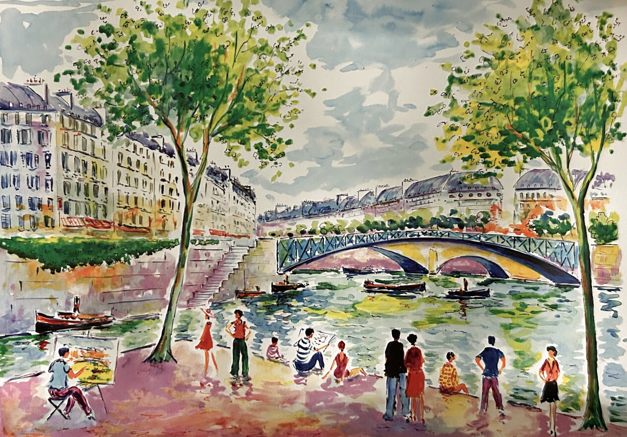 Printemps sur les a Quais Paris HC 2004 Limited Edition Seriolithograph ...