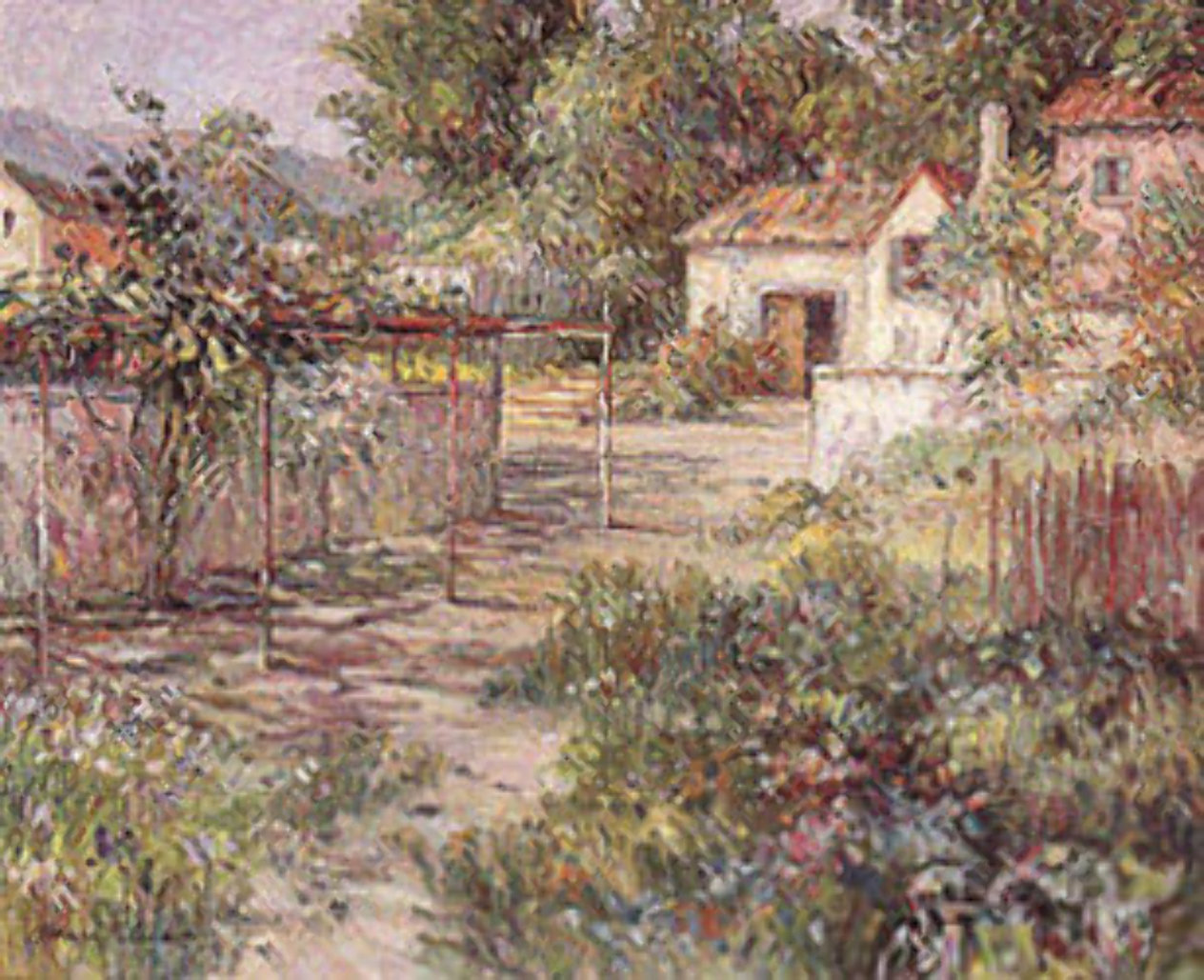Henri Plisson flower gardens and landscape by Henri Plisson - For Sale ...