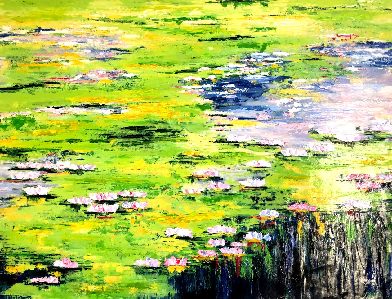 Waters of the Pond Embellished Limited Edition Print 27x36 by Jaline ...