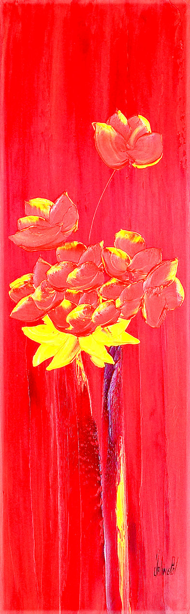 Percuhauts 2005 Oil on Canvas 35x11 by Jaline Pol - For Sale on Art ...