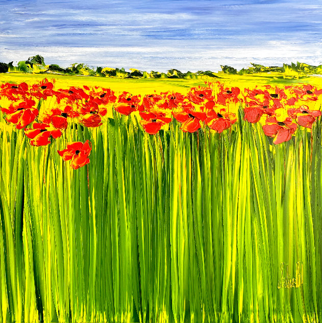 Heat And Color 2002 48x24 Huge by Jaline Pol - For Sale on Art Brokerage