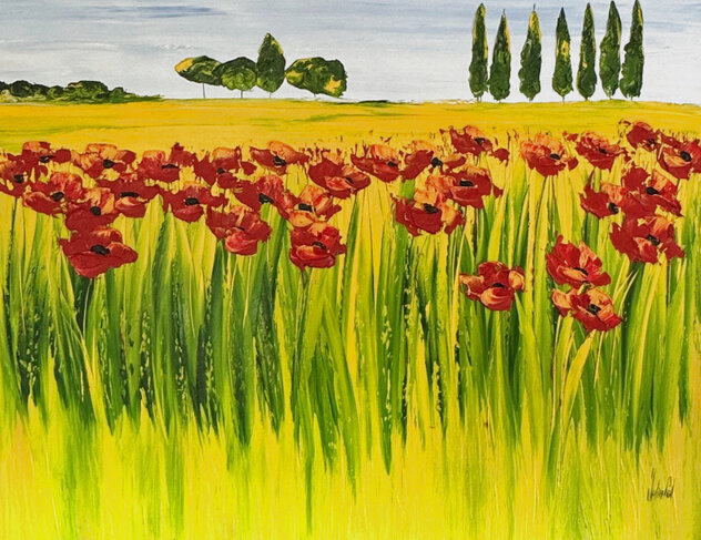 Heat And Color 2002 48x24 Huge by Jaline Pol - For Sale on Art Brokerage