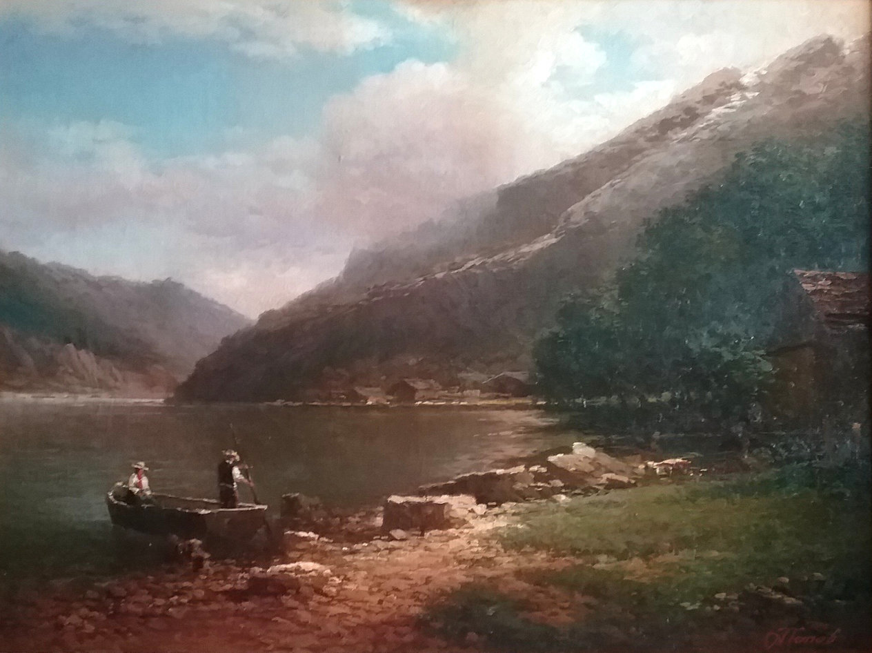 River Stole 1996 34x41 by Alexander Popoff - For Sale on Art Brokerage