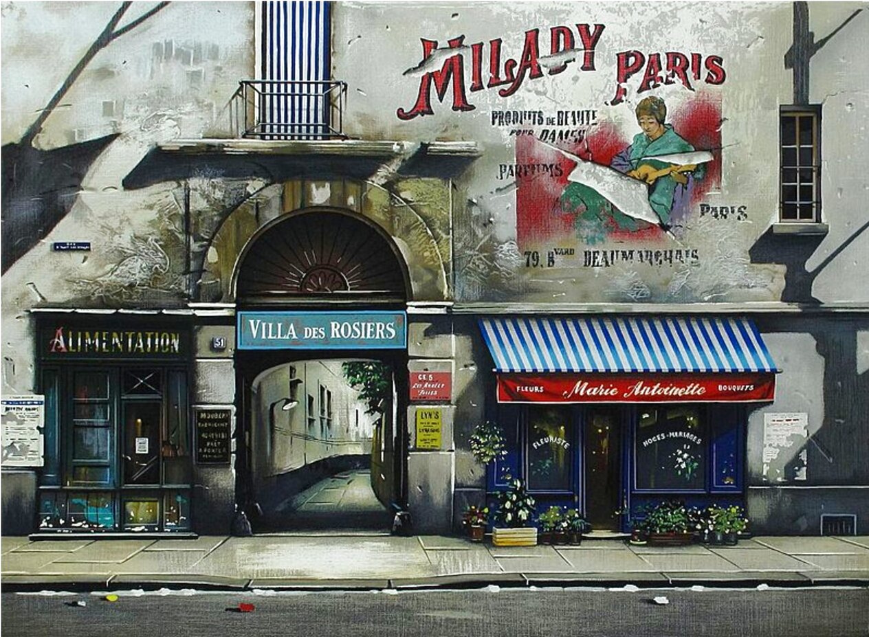 Villa de Rosier 1996 Limited Edition Serigraph by Thomas Pradzynski ...