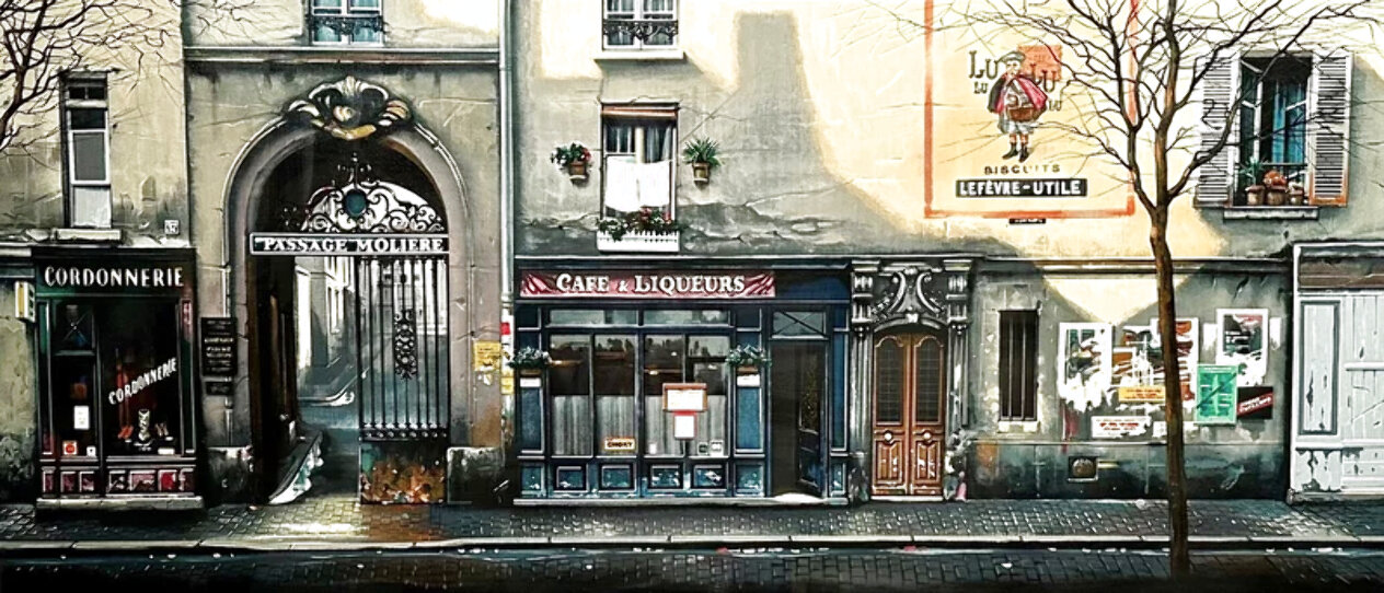 Passage Moliere 1993 Limited Edition Serigraph by Thomas Pradzynski ...