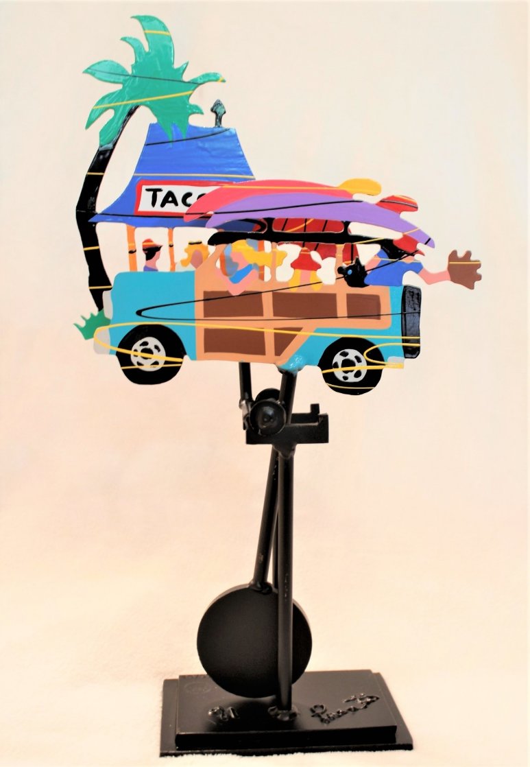 Taco Stand And Woody Metal Sculpture 1991 18 in by Frederick Prescott