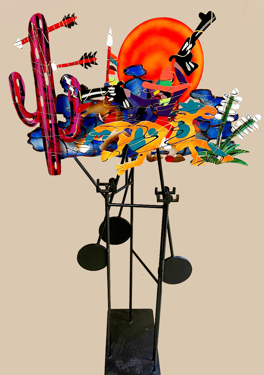 Untitled Western 1989 Kinetic Steel Sculpture by Frederick Prescott ...