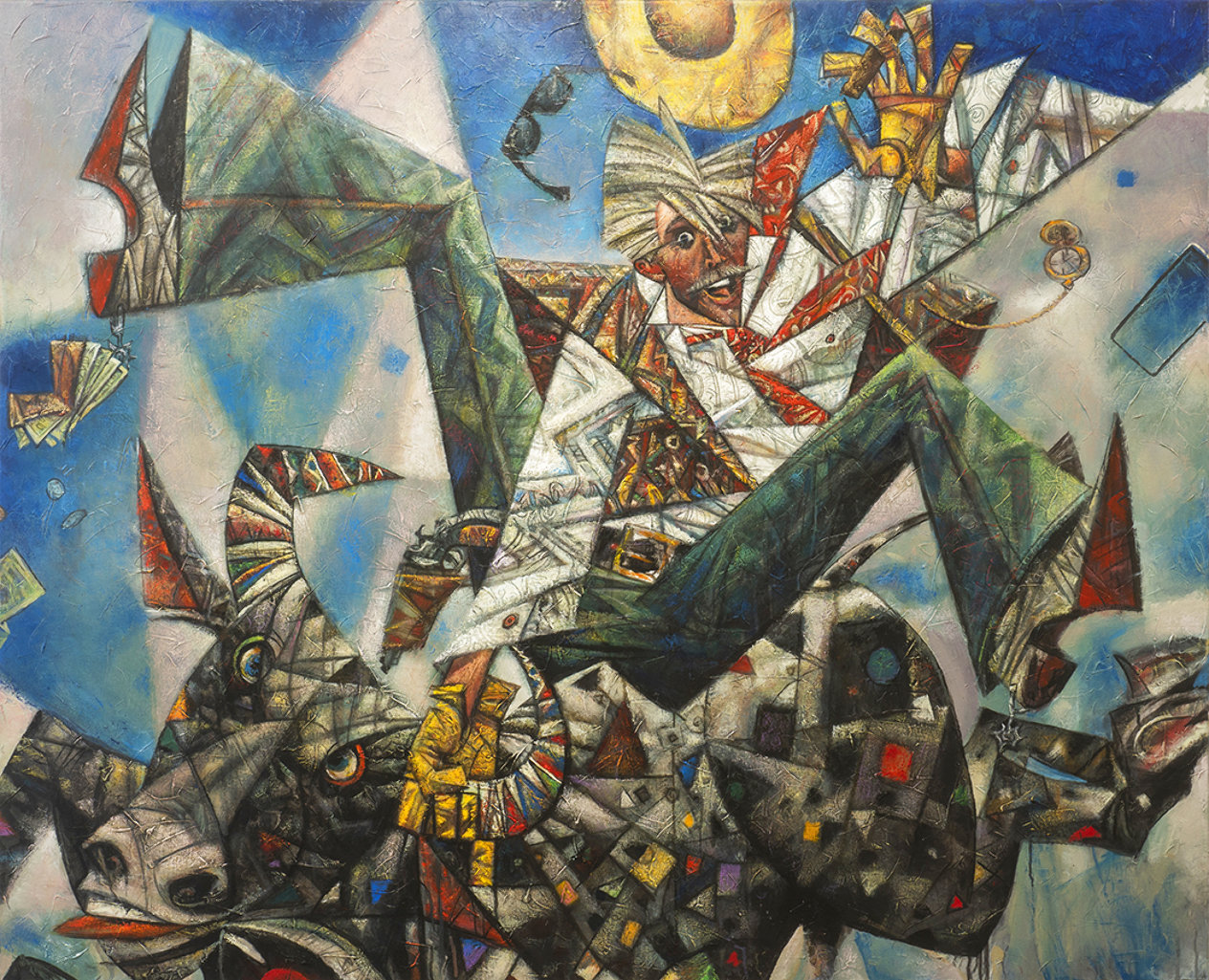 Urban Cowboy 2023 Limited Edition Giclee on Canvas by Andrei Protsouk ...