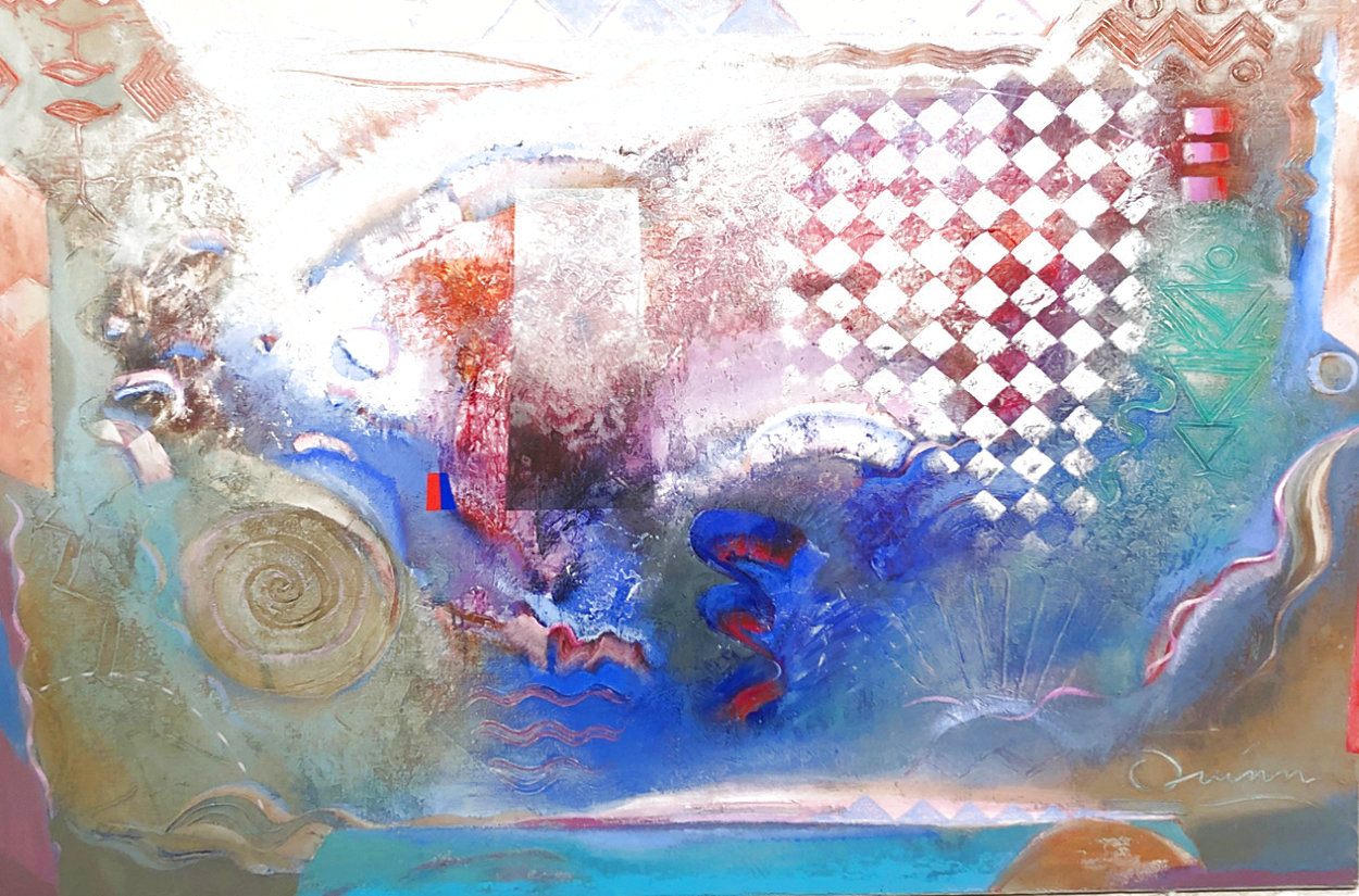 Richard Quinn, Coconut Grove III , 1990 original painting by Richard Quinn