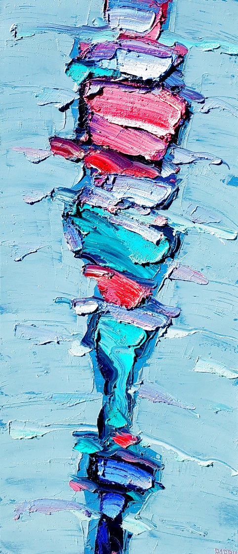 Flame As Ever 1989 Oil on Canvas 41x17 by Jim Rabby