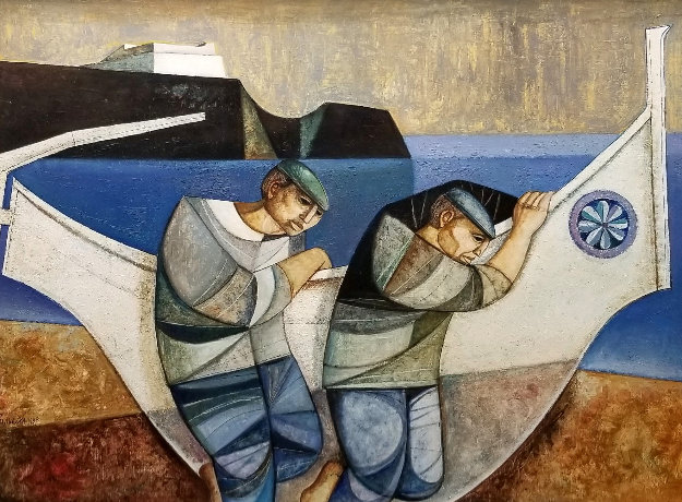 Untitled Painting 1983 35x45 by Lucio Ranucci - For Sale on Art Brokerage