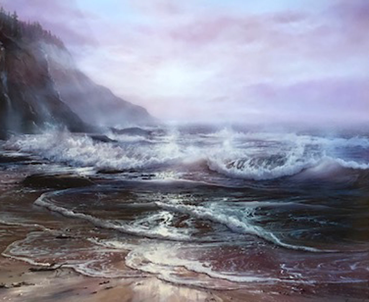 Champagne Sunset 1988 30x34 by Raymond Page