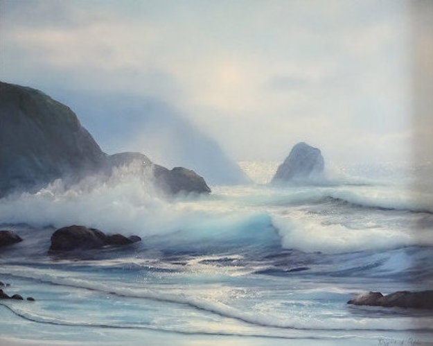 Seascape 1970 26x30 by Raymond Page - For Sale on Art Brokerage