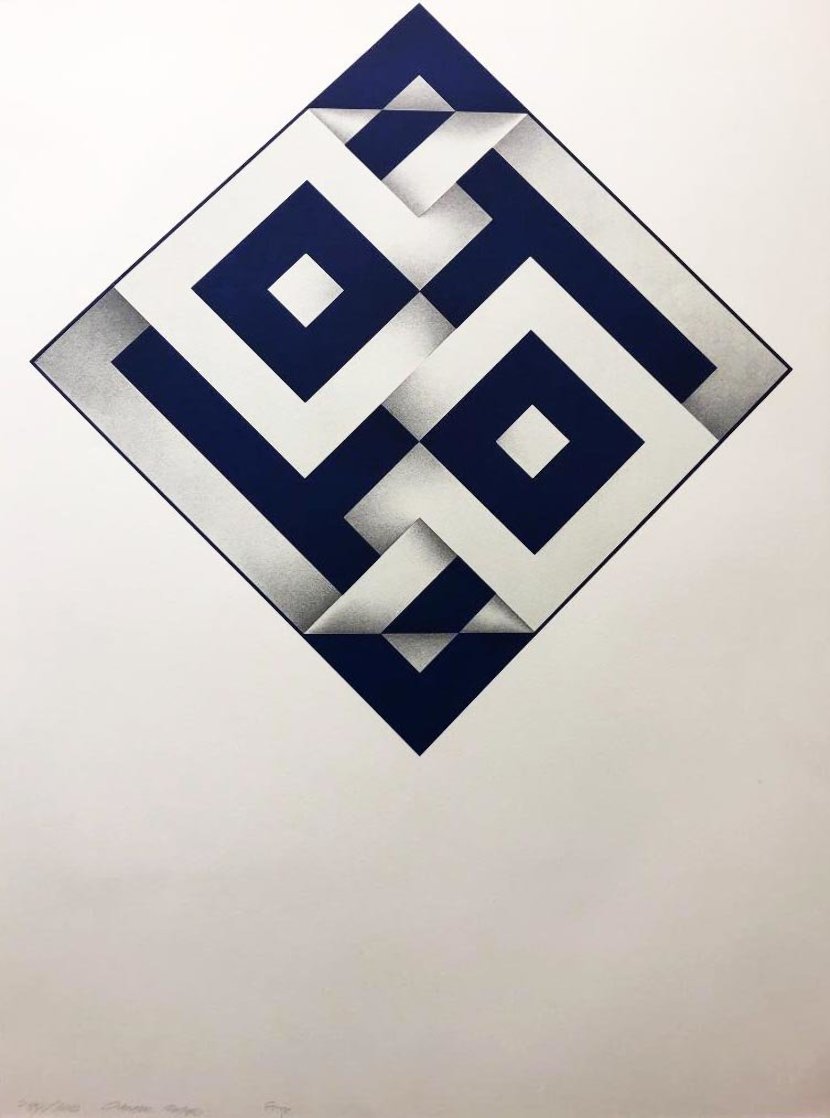 Geometric, Modern, omar rayo abstract art by Omar Rayo