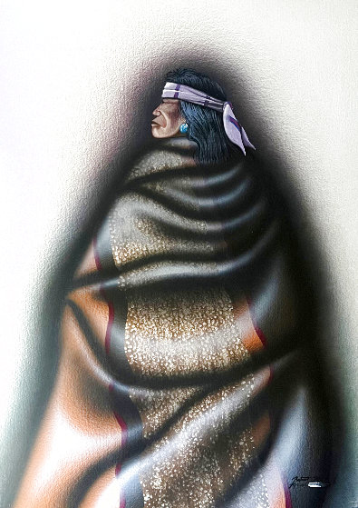 Fierce Pride 1995 Watercolor 31x23 by Robert Redbird, Sr. - For Sale on ...