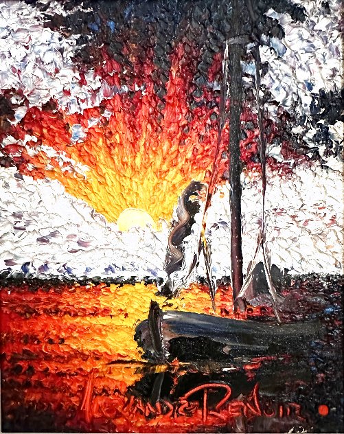 Alexandre Renoir, original painting , water lily by Alexandre Renoir ...