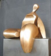 Seated 4 Limited Edition Bronze Sculpture by Robert Holmes - For Sale ...