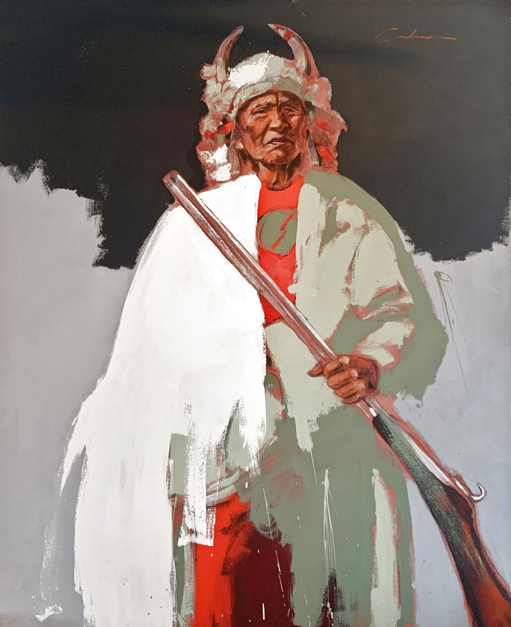 Long Rifle 1986 Acrylic on Canvas by Robin John Anderson - For Sale on ...