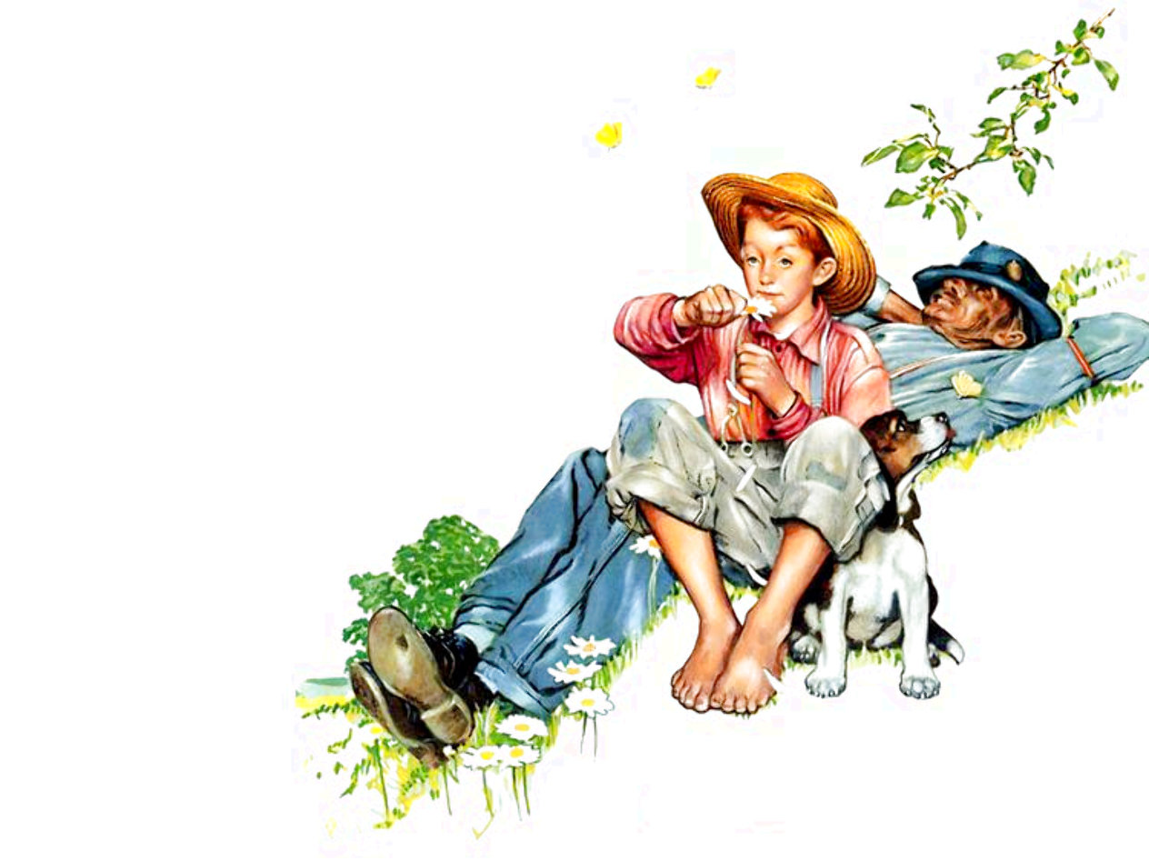 Grandpa and Me: Picking Daisies Seriolithograph 15x15 by Norman ...