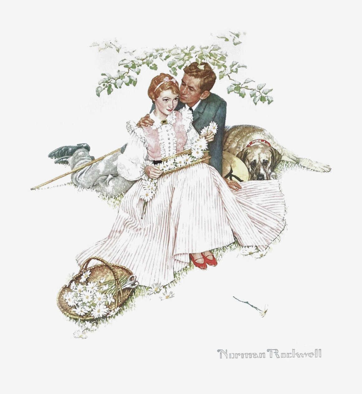 Four Ages of Love (Summer) Limited Edition Offset Lithograph by Norman Rockwell - For Sale on ...