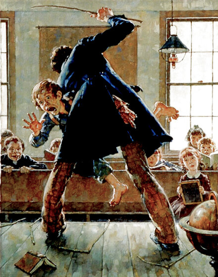 Spanking 1973 Limited Edition Lithograph by Norman Rockwell - For Sale ...