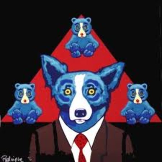 Blue Dog George Rodrigue, Absolute Vodka, 1991 by Blue Dog George Rodrigue