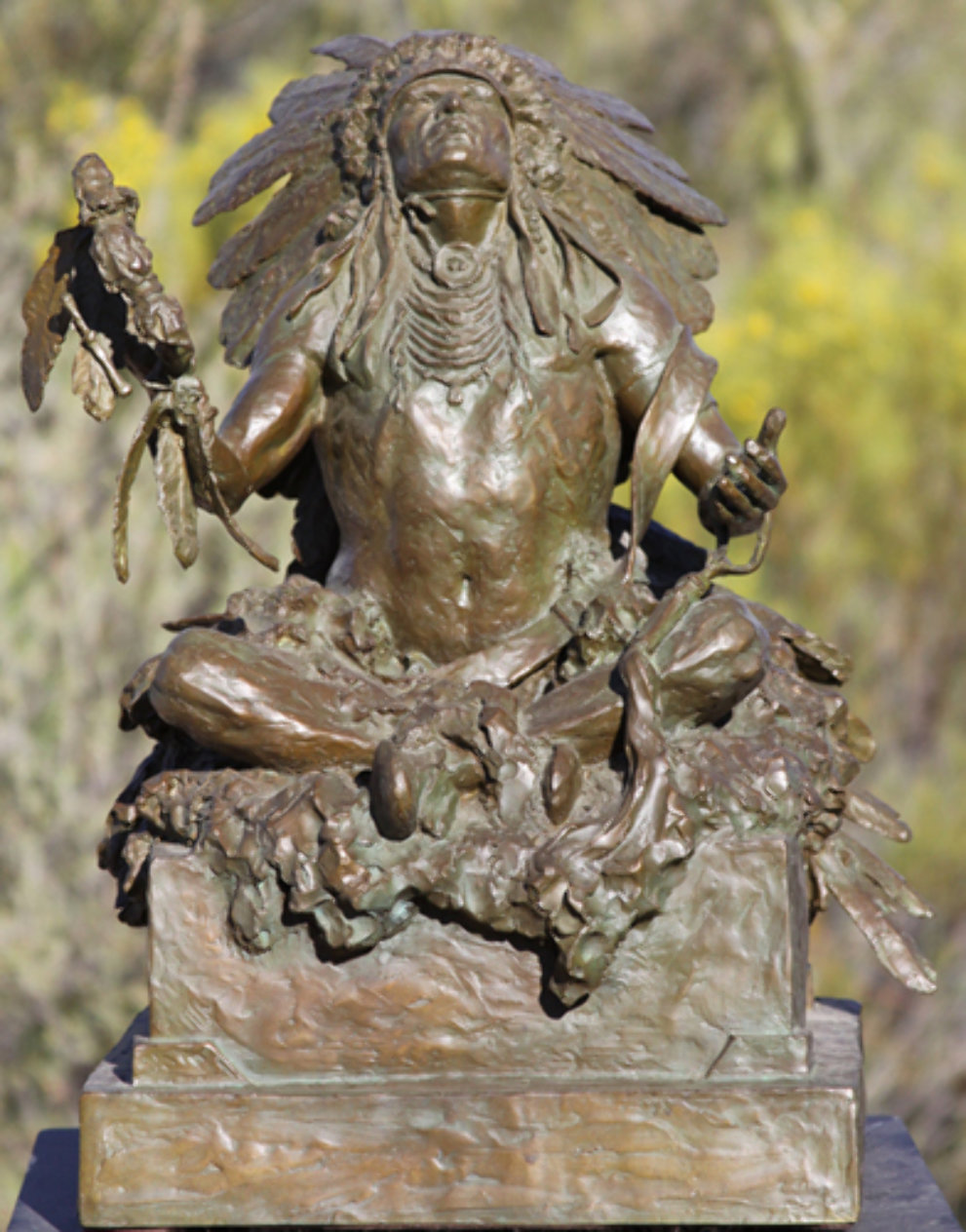 Hoka Hey Bronze Sculpture by Scott Rogers - For Sale on Art Brokerage