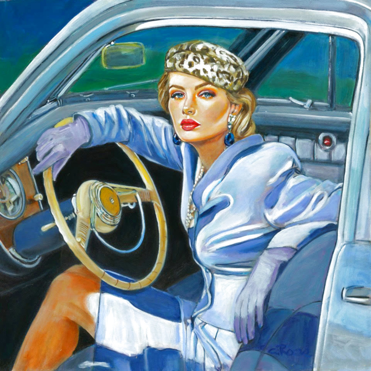 Time Of Dreams (Tucker) 40x40 by Colleen Ross - For Sale on Art Brokerage