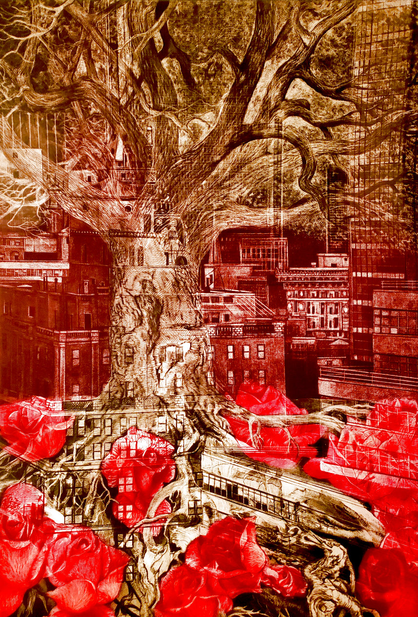 Roots in Love 2007 Mezzotint Etching 35x26 by G.H Rothe - For Sale on ...