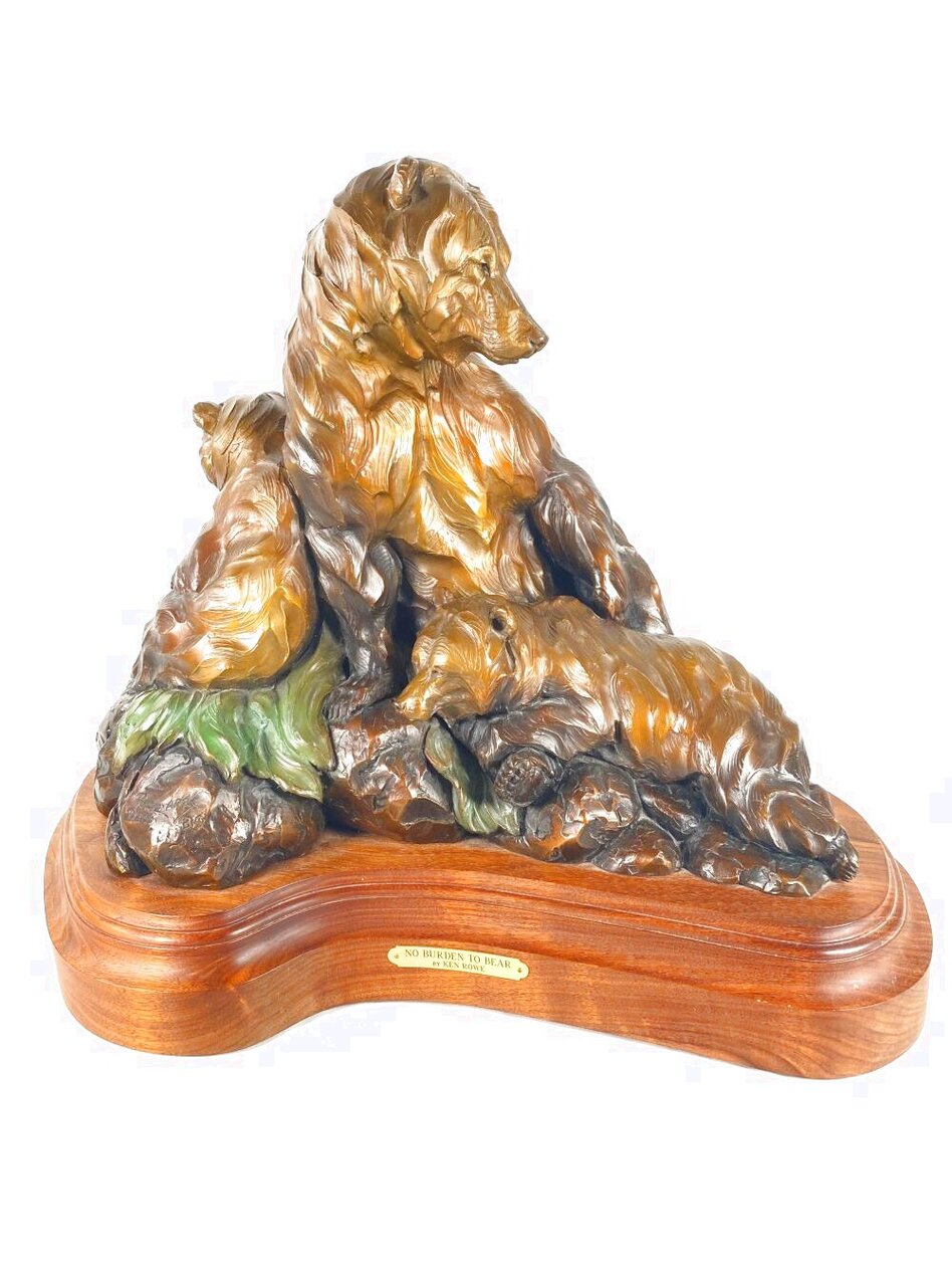 No Burden to Bear 2000 Limited Edition Bronze Sculpture by Ken Rowe ...