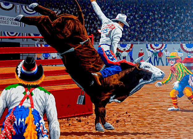 Rodeo 1982 Limited Edition Serigraph 19x26 by Rick Rush - For Sale on ...
