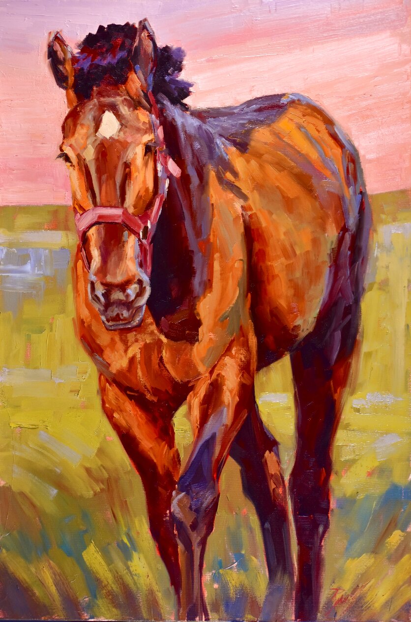 Guten Morgen 2021 Oil on Canvas by Nancy Rynes - For Sale on Art Brokerage